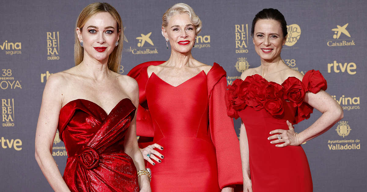 ¿Quién fue la reina del rojo en los Goya? El color que causó sensación ...
