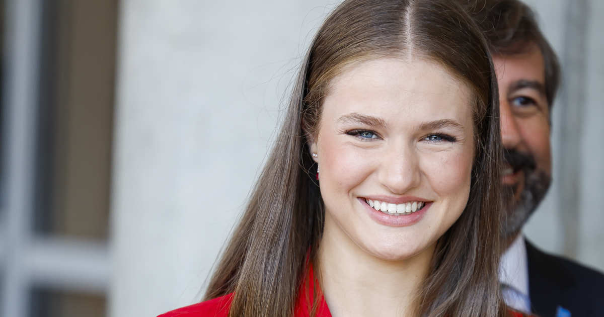 La Princesa Leonor, con labios rojos y en una caseta: se desvelan las ...