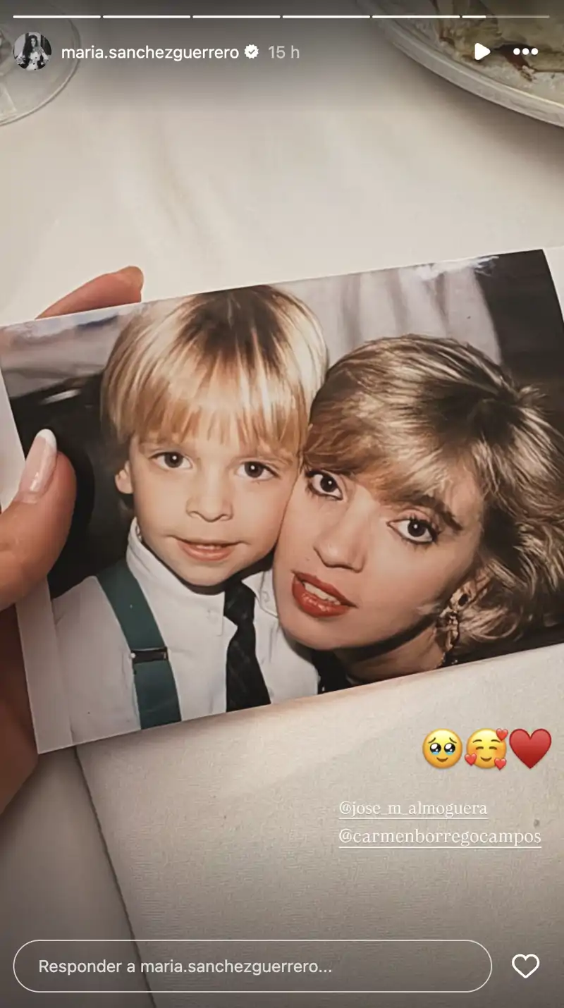 María Sánchez sorprende al compartir una imagen inédita de Carmen ...