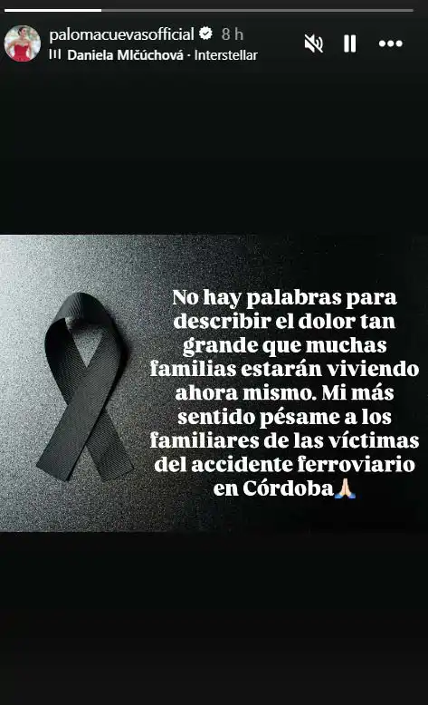 Paloma Cuevas y otros famosos reaccionan al "terrible accidente" de ...