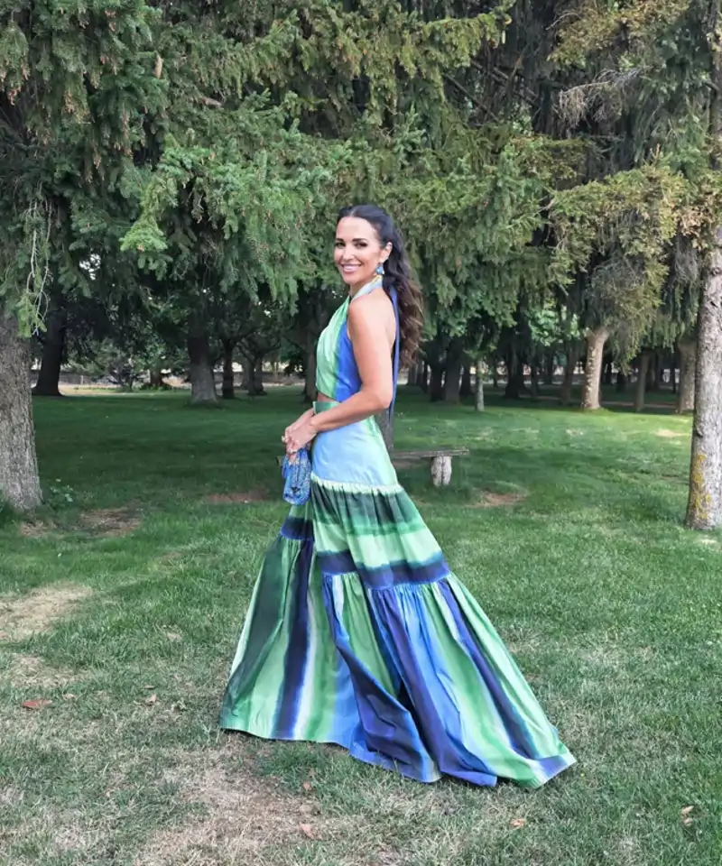 Paula Echevarría estrena en su última boda el dos piezas de estampado ...